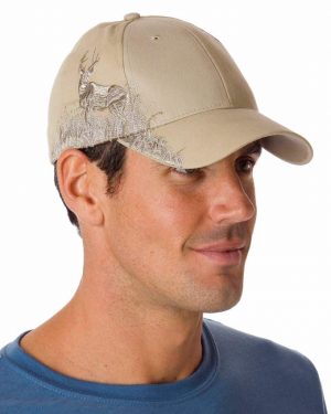 Embroidered Wildlife Caps | Ball Caps with Hunting & Fishing Embroidery