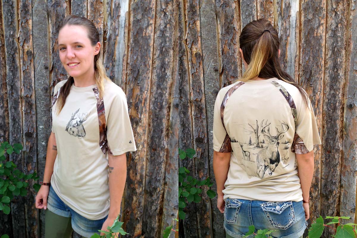 Deer Hunting Shirts | Polyester Camouflage Accent TShirts for Hunters